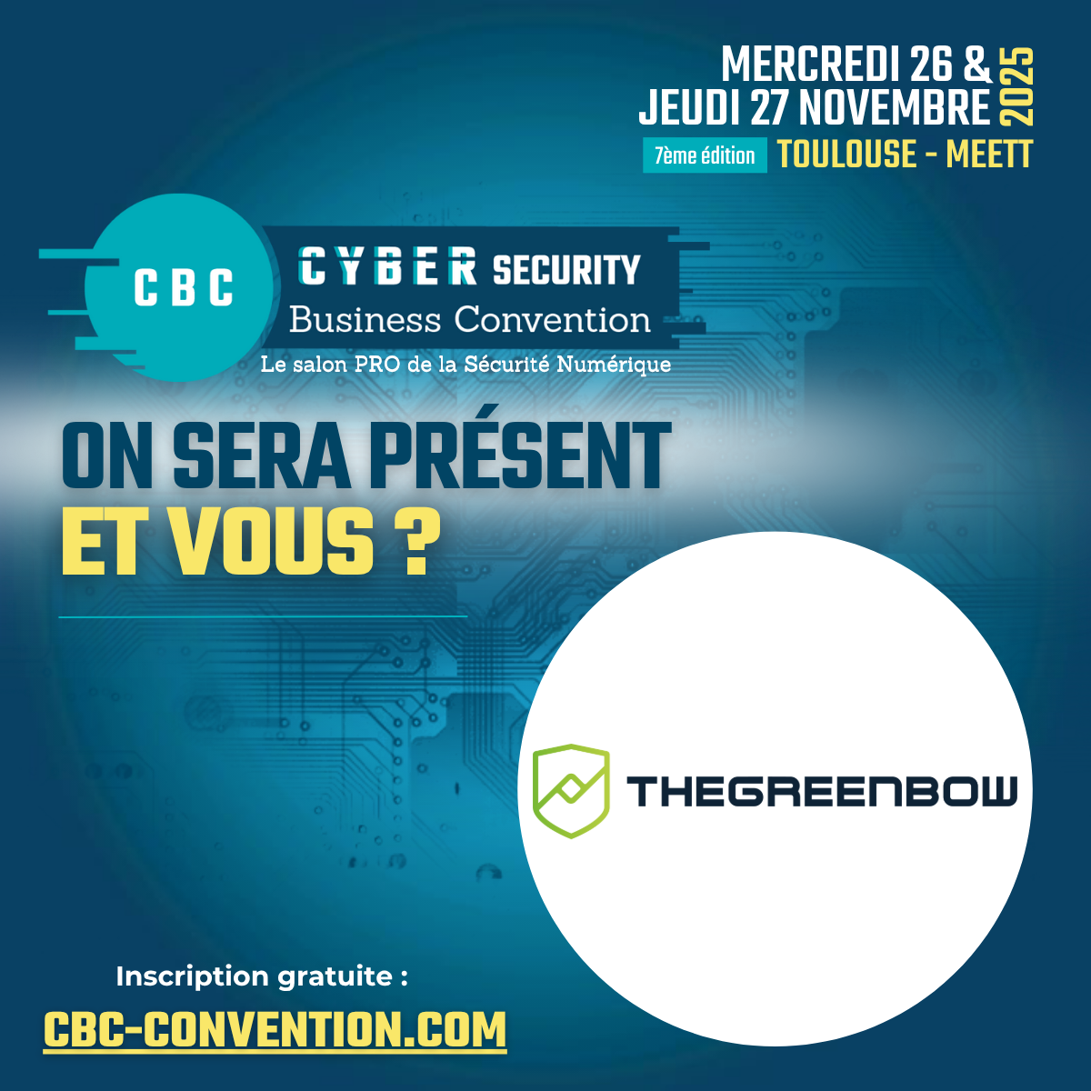 TheGreenBow sera présent au CBC - Cybersecurity Business Convention ...